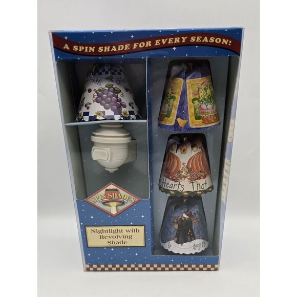 Spin Shade | Other | Vintage Spin Shade Nightlight With Revolving Shade ...